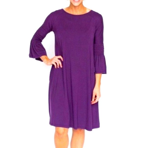 Agnes & Dora | Dresses | Agnes Dora Womens Purple Walker Soft Stretch ...